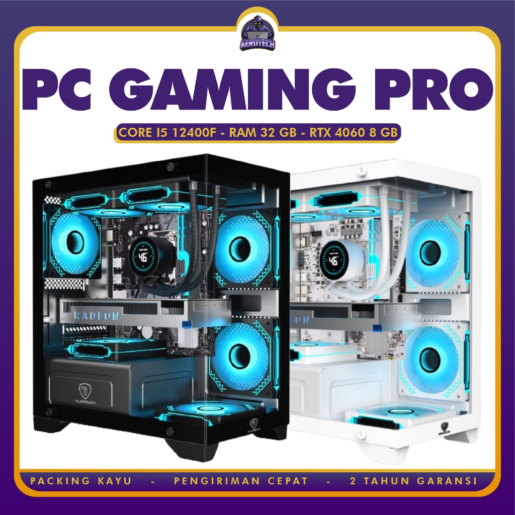 Jual PC RAKITAN GAMING INTEL CORE i5 12400F | VGA RTX 4060 8 GB | RAM DDR5 32 GB | SIAP GAMING ...