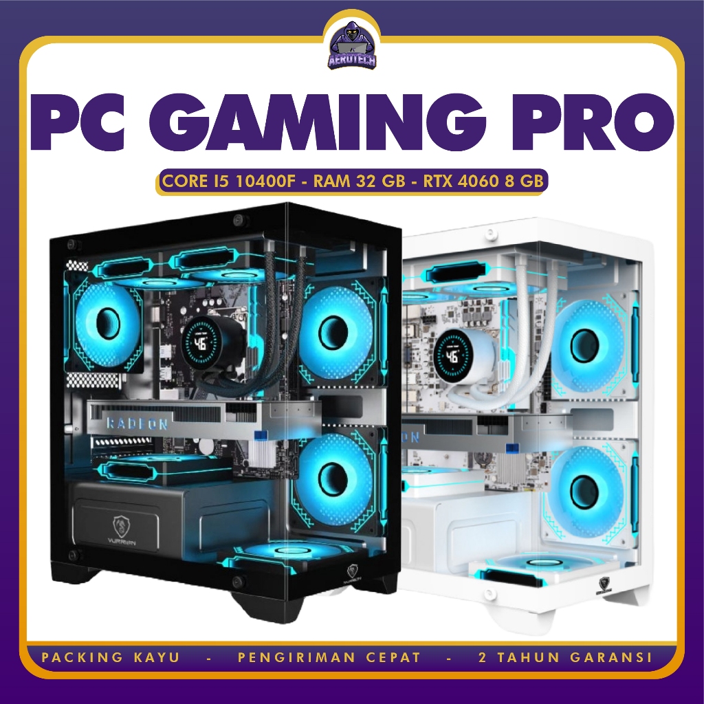 Jual PC RAKITAN GAMING i5-10400F | RAM DDR4 32 GB | VGA RTX 4060 8 GB | EDITING DESAIN LIVE ...