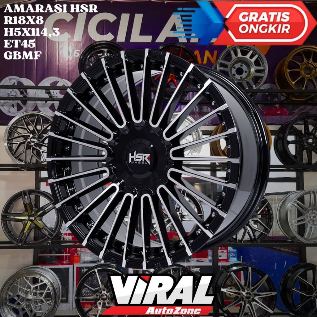 Jual Velg Mobil Ring 18 HSR AMARASI R18 BISA UNTUK ALMAZ , SUPRA , DUSTER , GRANDIS | Shopee ...