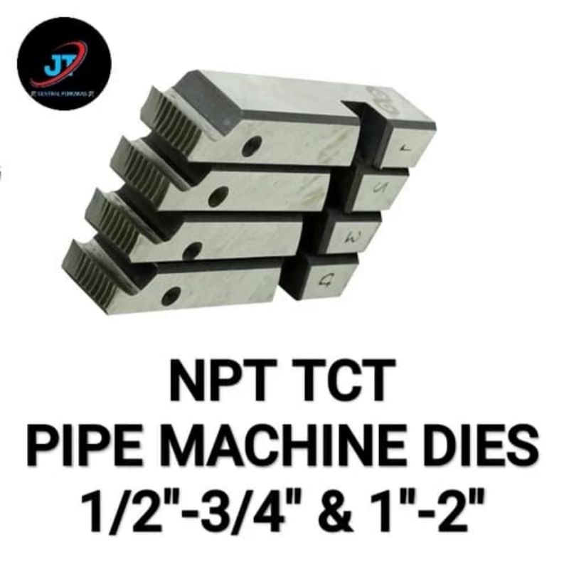 Jual Mata Senai Pipa NPT TCT 1/2 - 3/4" & 1 - 2" & 2.5 - 3" | Pipe Machine Dies | Shopee Indonesia