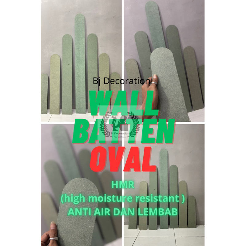 Jual WALL BATTEN HMR OVAL 4mm ANTI JAMUR | Shopee Indonesia