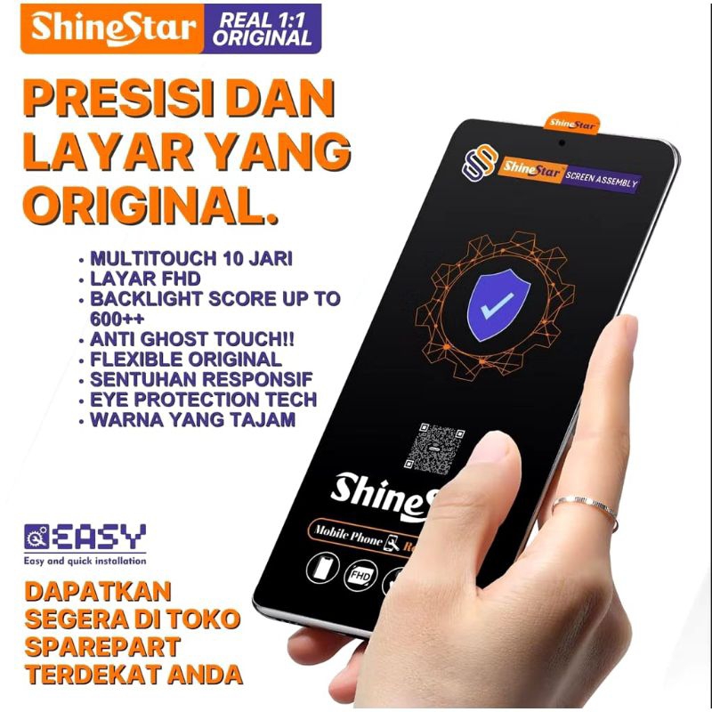 Jual LCD VIVO Y02 BLACK SHINE STAR TS (Y02A Y02T Y02S) | Shopee Indonesia
