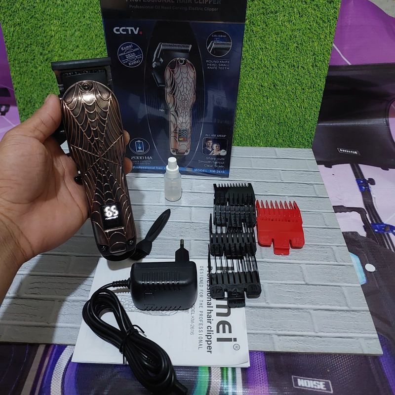 Jual Mesin cukuran rambut charging cas kemei km-2616 | Shopee Indonesia
