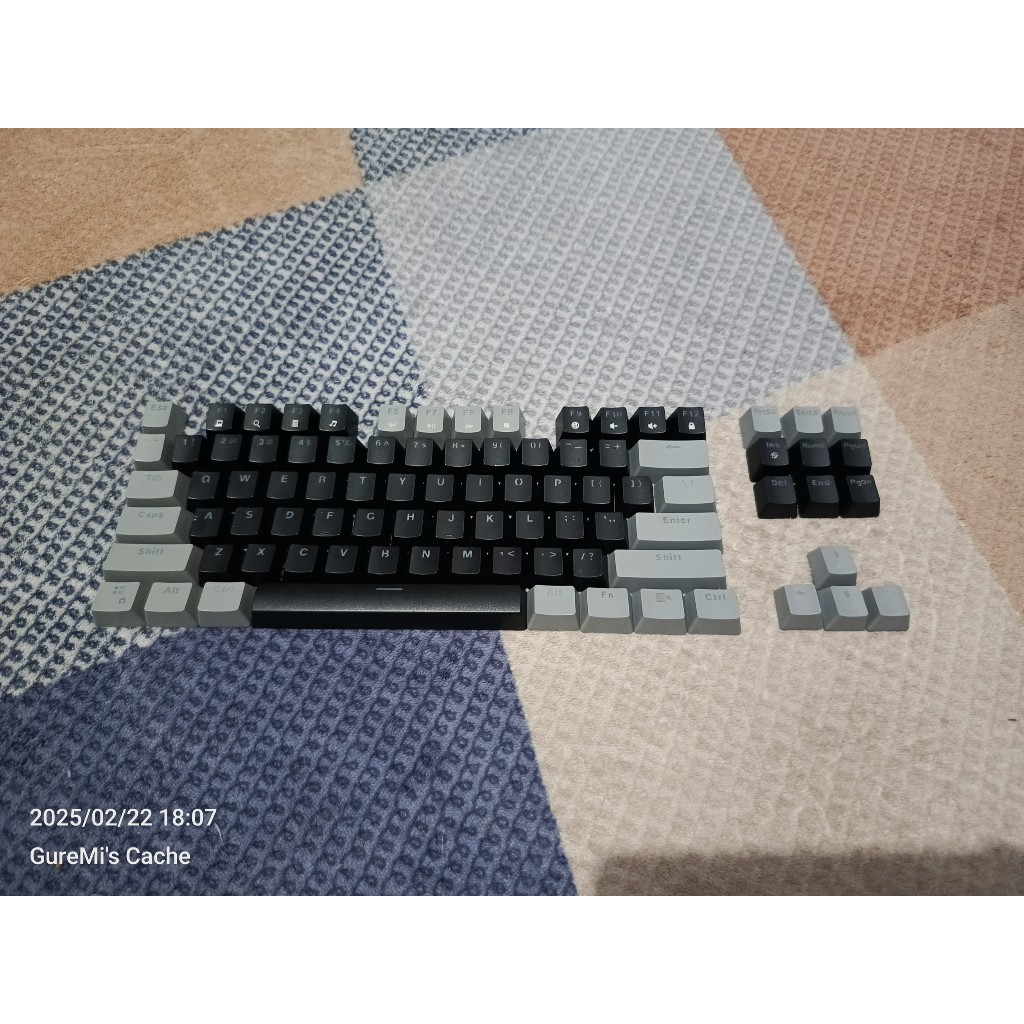 Jual Keycaps Dual Tone ABS Double Shot OEM Profile 87 Keys Keyboard Mechanical TKL Rexus ...