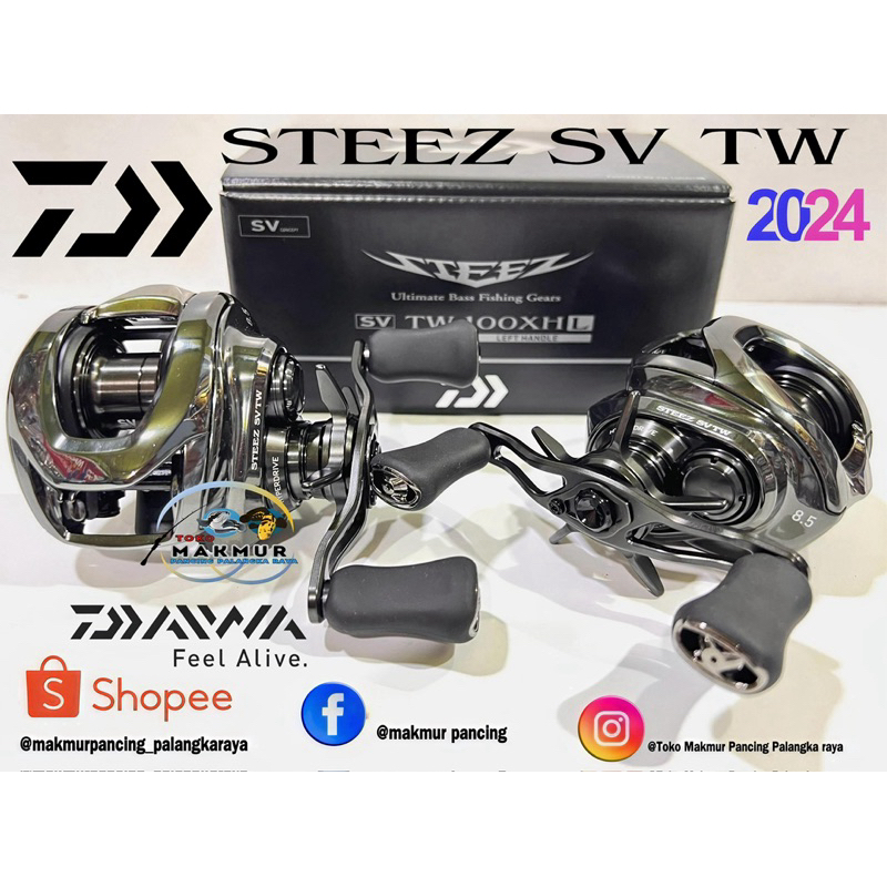 Jual Reel BC Daiwa Steez SV TW 100XHL 2024 Made in Japan ( Garansi Resmi 1 Tahun ) | Shopee ...