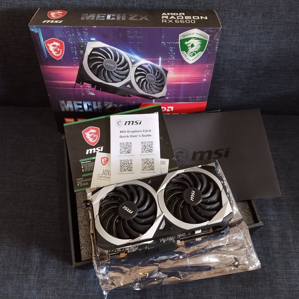 Jual VGA MSI Radeon RX 6600 MECH 2X 8GB GDDR6 | Shopee Indonesia
