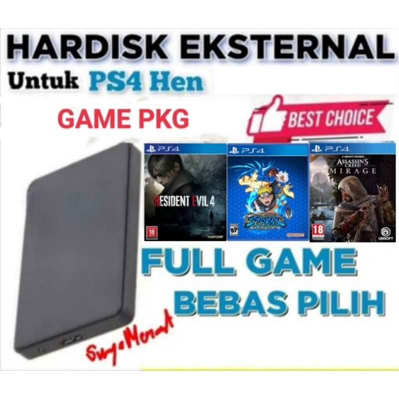 Jual HDD Hardisk PS4 HEN - PKG | Shopee Indonesia