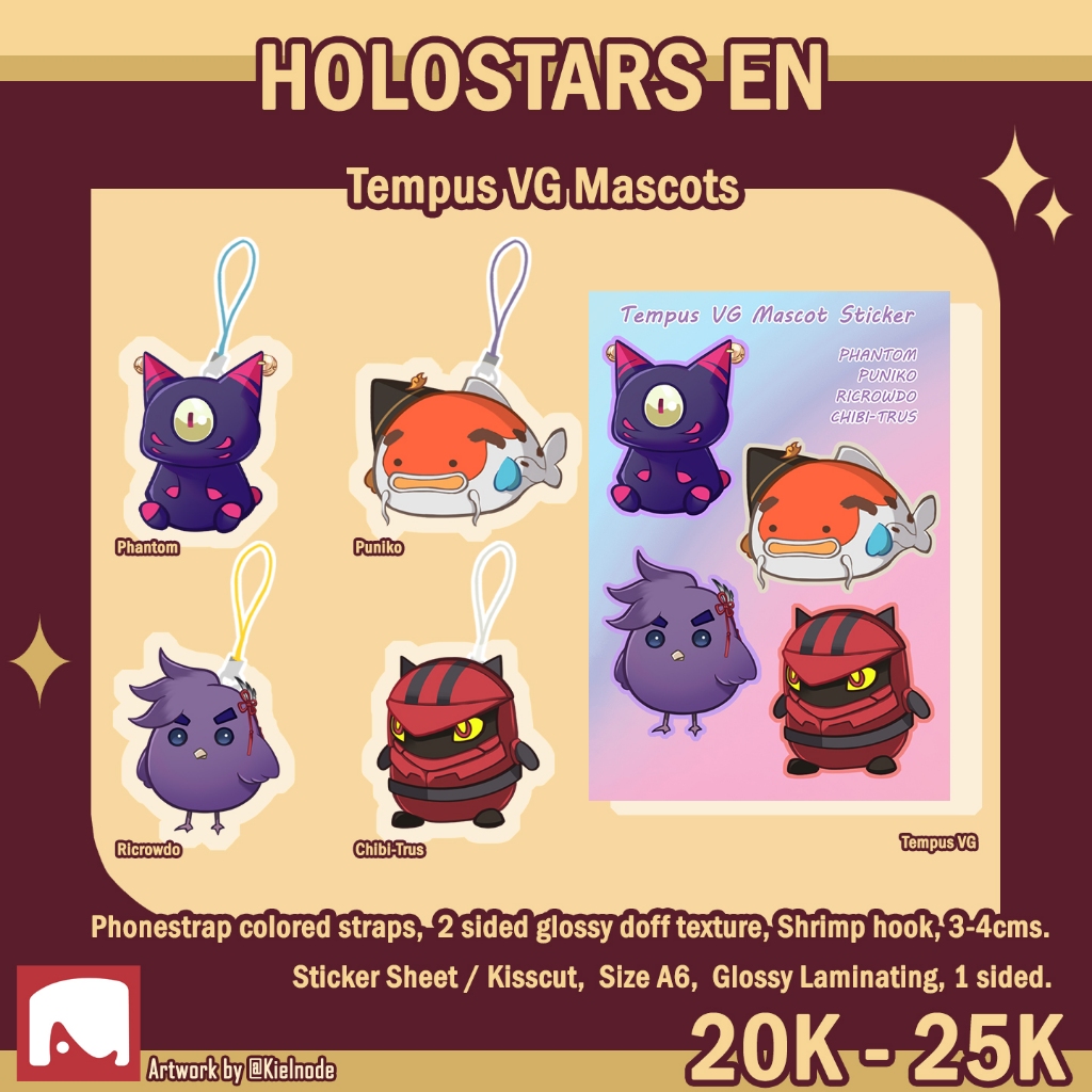 Jual Holostars EN Tempus VG Mascot Phantom Ricrowdo Chibi-Trus Puniko ...