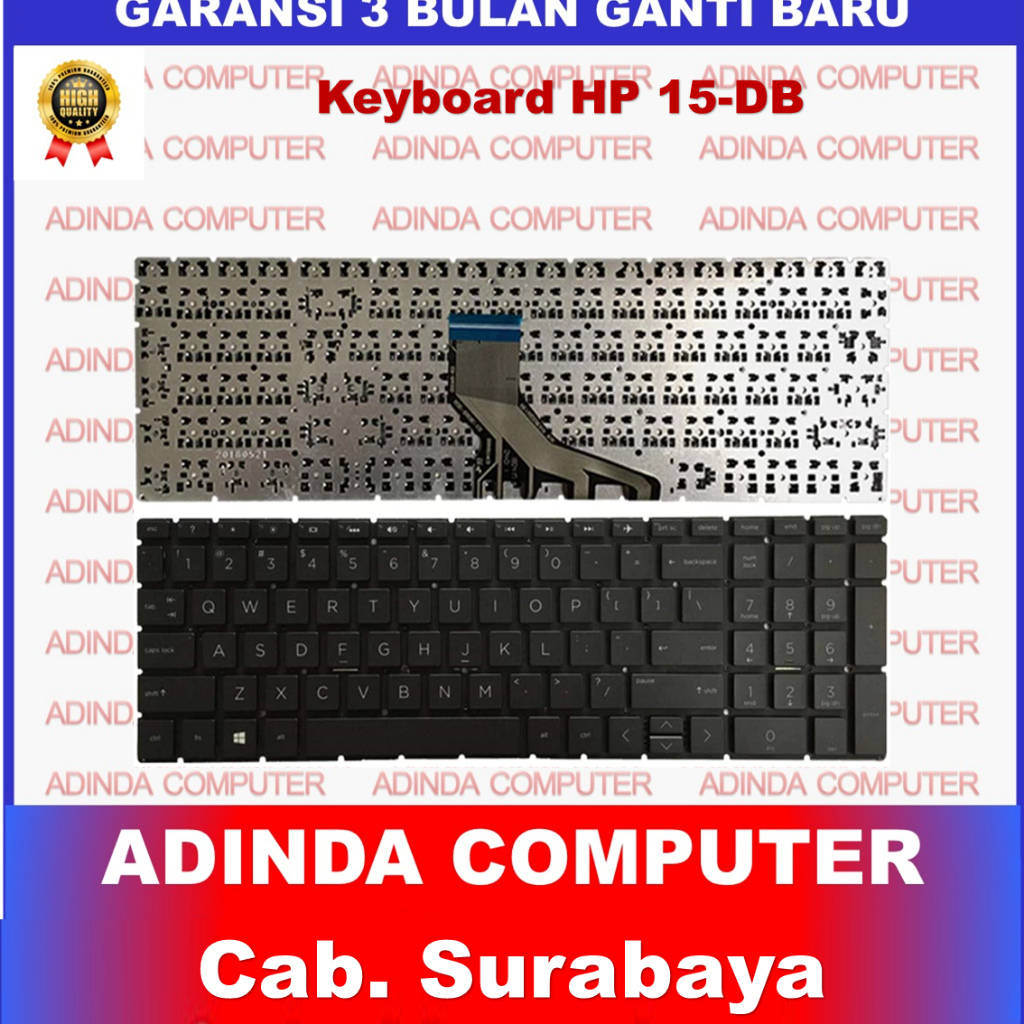 Jual Keyboard Hp Pavilion 15-DB 15DF 15-DK 15DK 15-DR 15DR 15-DU 15DU 15-DW 15DW 15-DX 15DX 15 ...