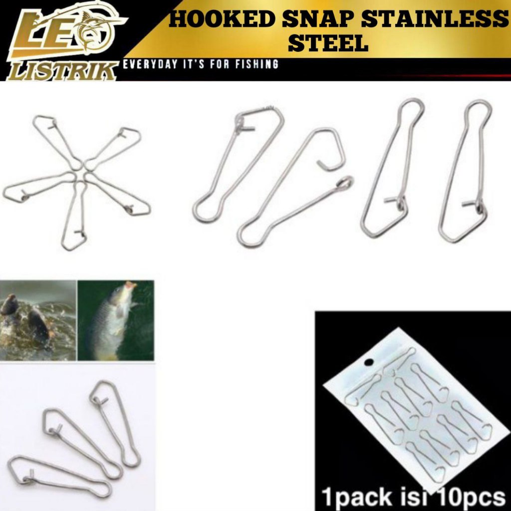Jual SNAP HOOKED LEO FISHING (LFHKD) UKURAN 000 00 0 1 2 3 4 5 6 7 8 ...