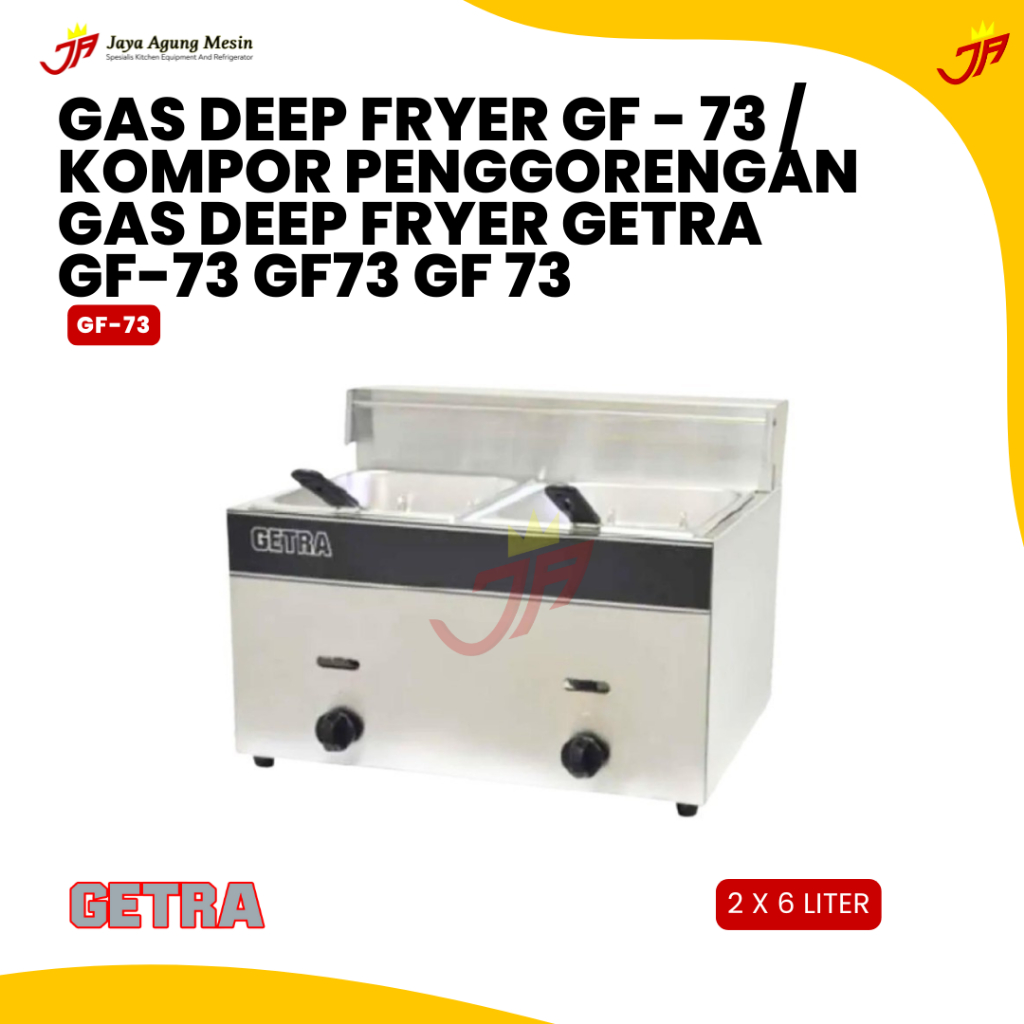 Jual GETRA Gas Deep Fryer GF - 73 / Kompor penggorengan Gas deep fryer ...
