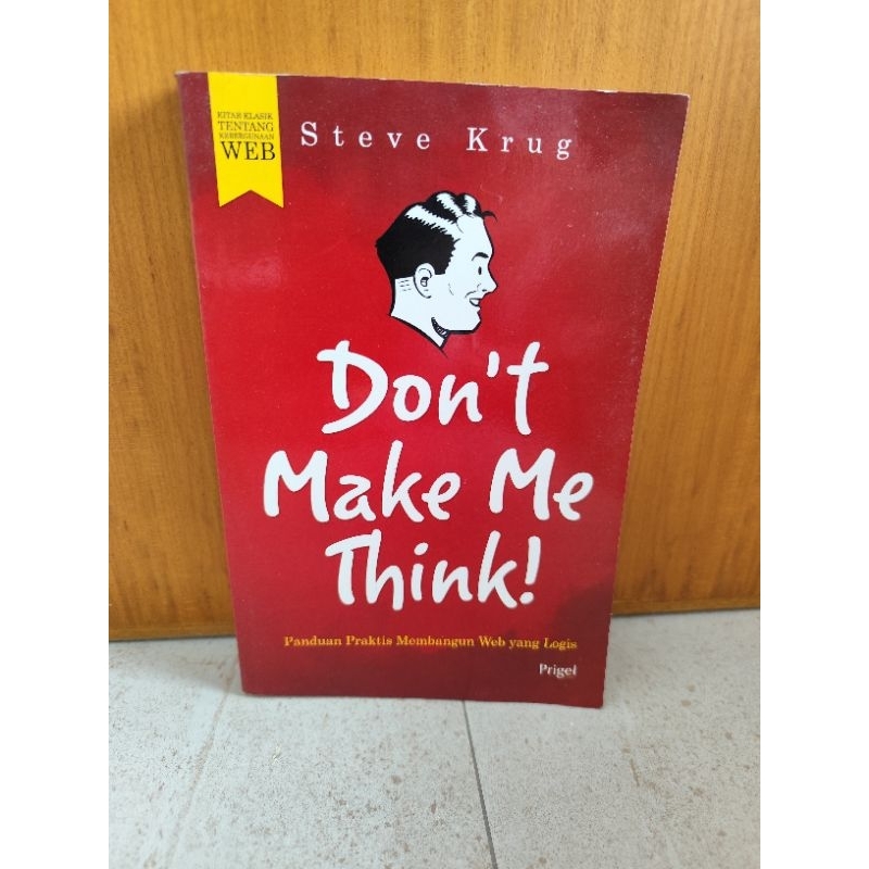 Jual Don't make me think Steve Krug Buku User Experience Researcher UX Design | Shopee Indonesia
