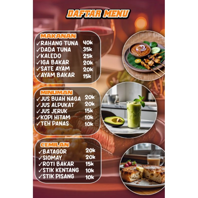 Jual DESAIN DAFTAR MENU | Shopee Indonesia