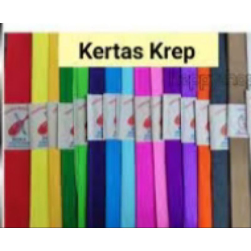 Jual Kertas krep / kertas crepe / crepe paper ( per lembar ) | Shopee ...