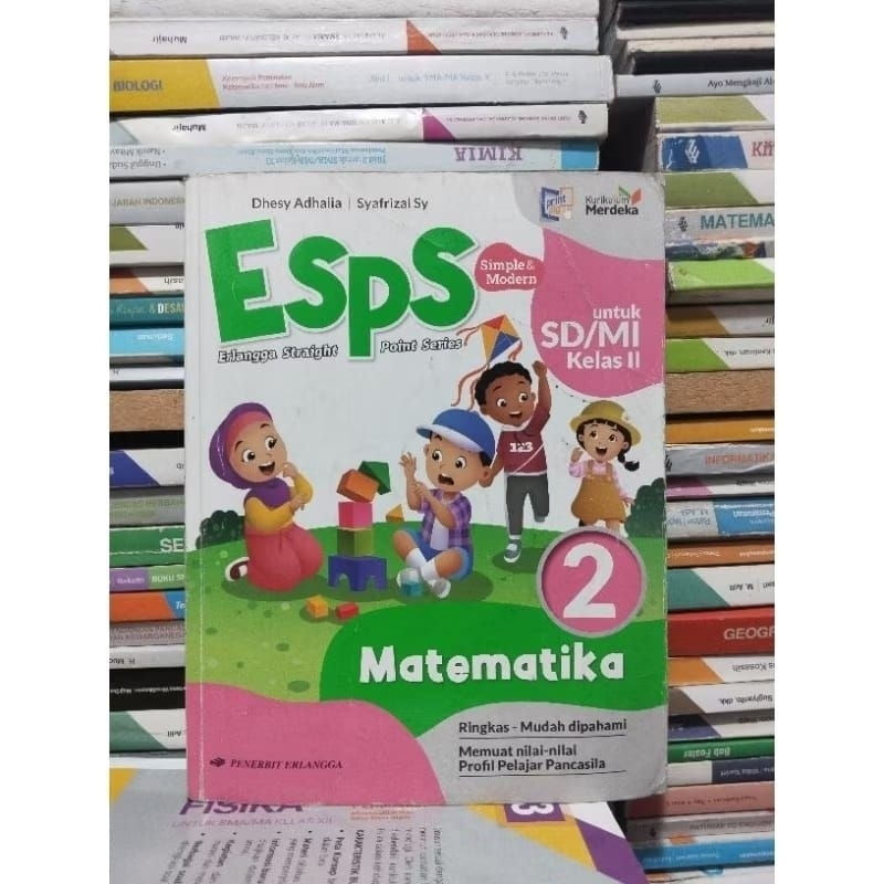 Jual buku esps matematika kelas 2/II sd mi erlangga kurikulum merdeka | Shopee Indonesia