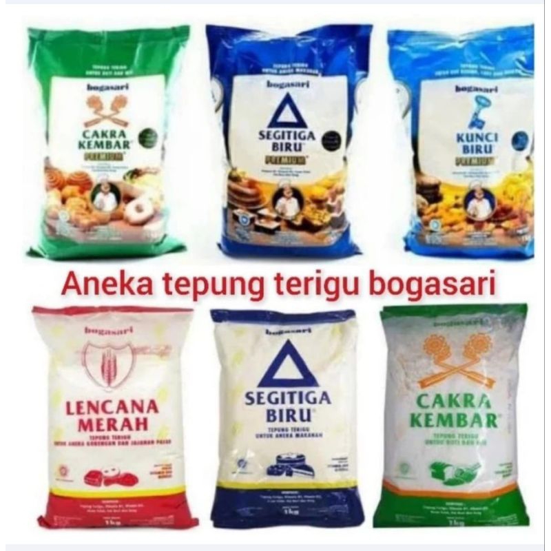 Jual TEPUNG TERIGU SEGITIGA BIRU / PREMIUM / CURAH, CAKRA KEMBAR ...