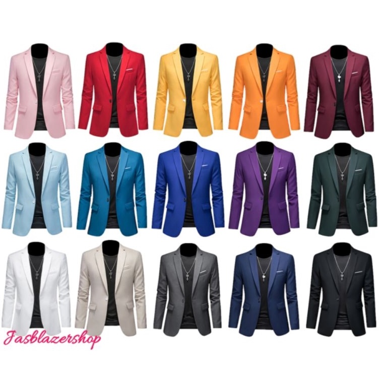 Jual KODE F27A Jas formal pria blazer formal pria Jas formal slimfit ...