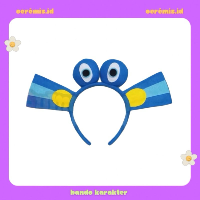Jual BANDO KARAKTER IKAN LAUT BLUE TANG / BANDO IKAN DORY FINDING NEMO ...