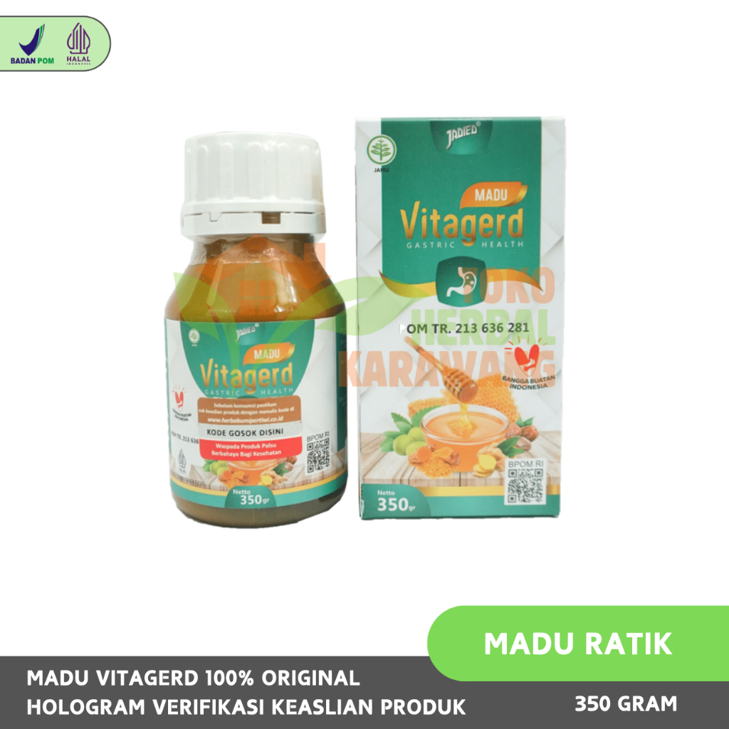 Jual Madu Vitagerd Spesialis Mengatasi Gerd / Asam Lambung Original 100 ...