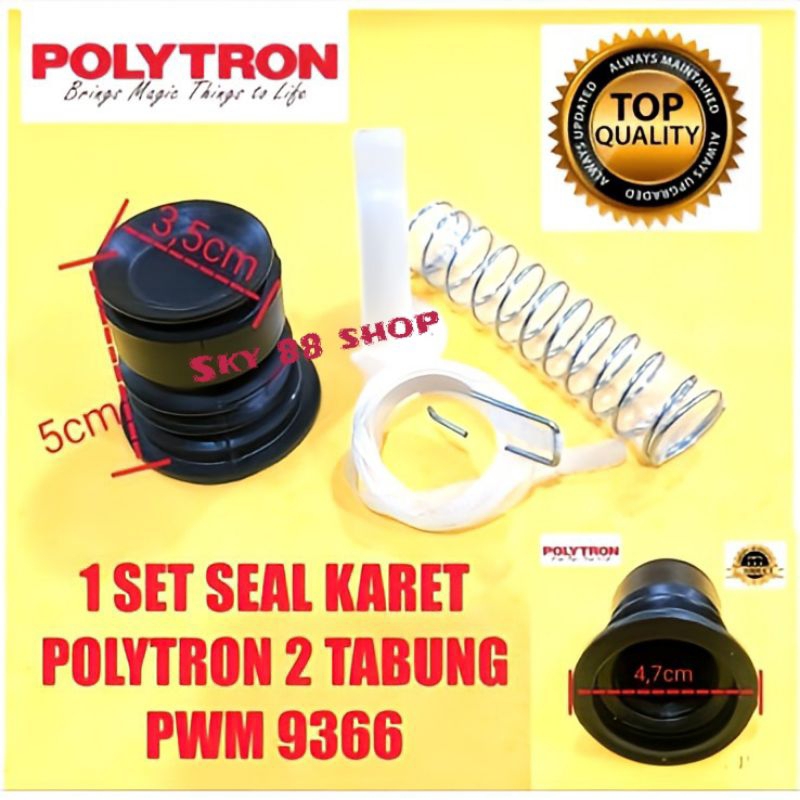 Jual [ PAKET HEMAT ] SET SEAL PEMBUANGAN MESIN CUCI POLYTRON 2 TABUNG ...