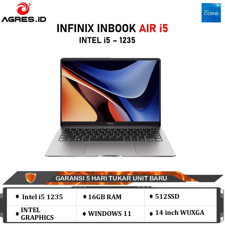 Jual INFINIX INBOOK AIR I5 1235 16GB 512GB W11 14.0WUXGA IPS 100SRGB ...