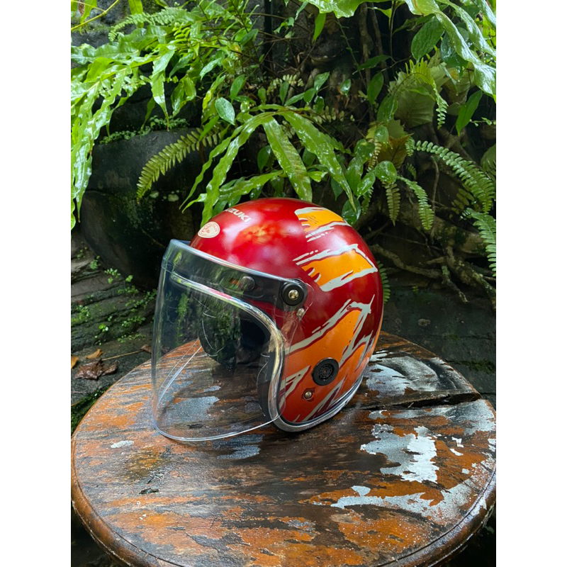 Jual helm jadul suzuki helm jadul suzuki rc shogun gs bravo ts lawas ...