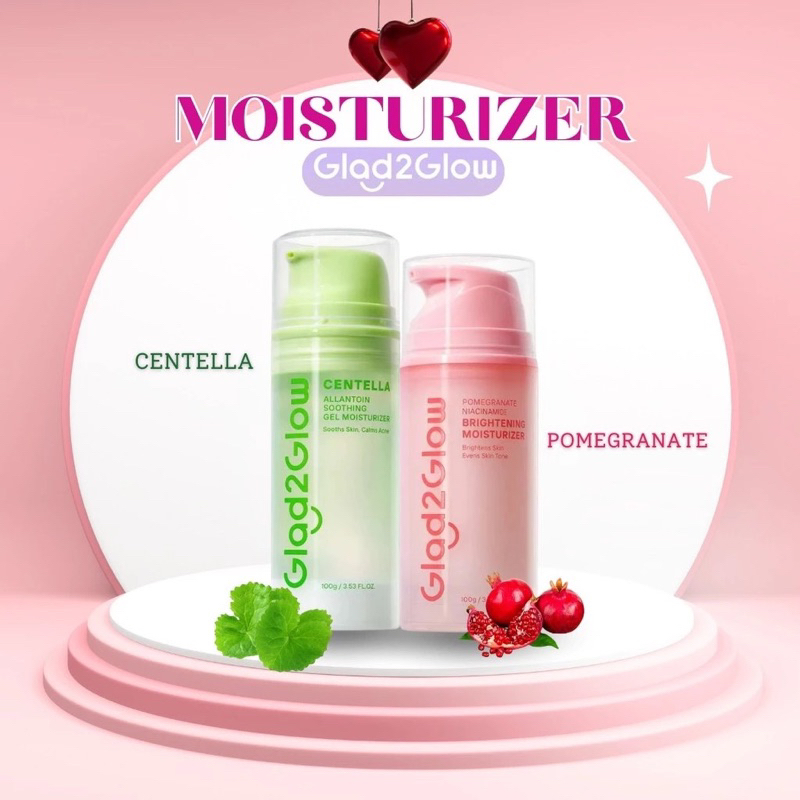 Jual Glad2Glow Moisturizer Jumbo | Centella Allantoin Soothing Gel ...