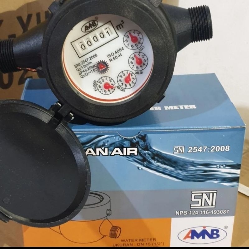 Jual Meteran Air pam Pvc Meter air Pengukur Air Meteran Pam Sni Bahan ...