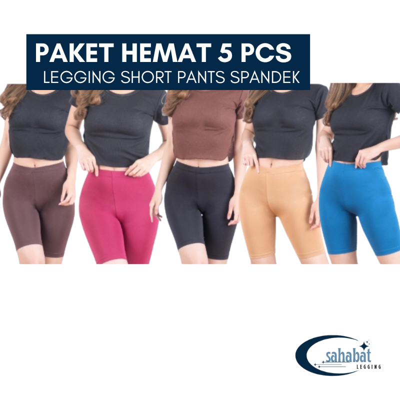 Jual Paket Isi 5 pcs Hotpants / Celana Hotpants / Legging Hotpants / Shortpant / Celana ...