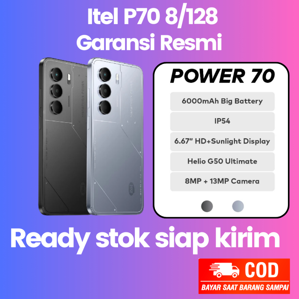 Jual Itel P70 8/128 Garansi Resmi | Shopee Indonesia