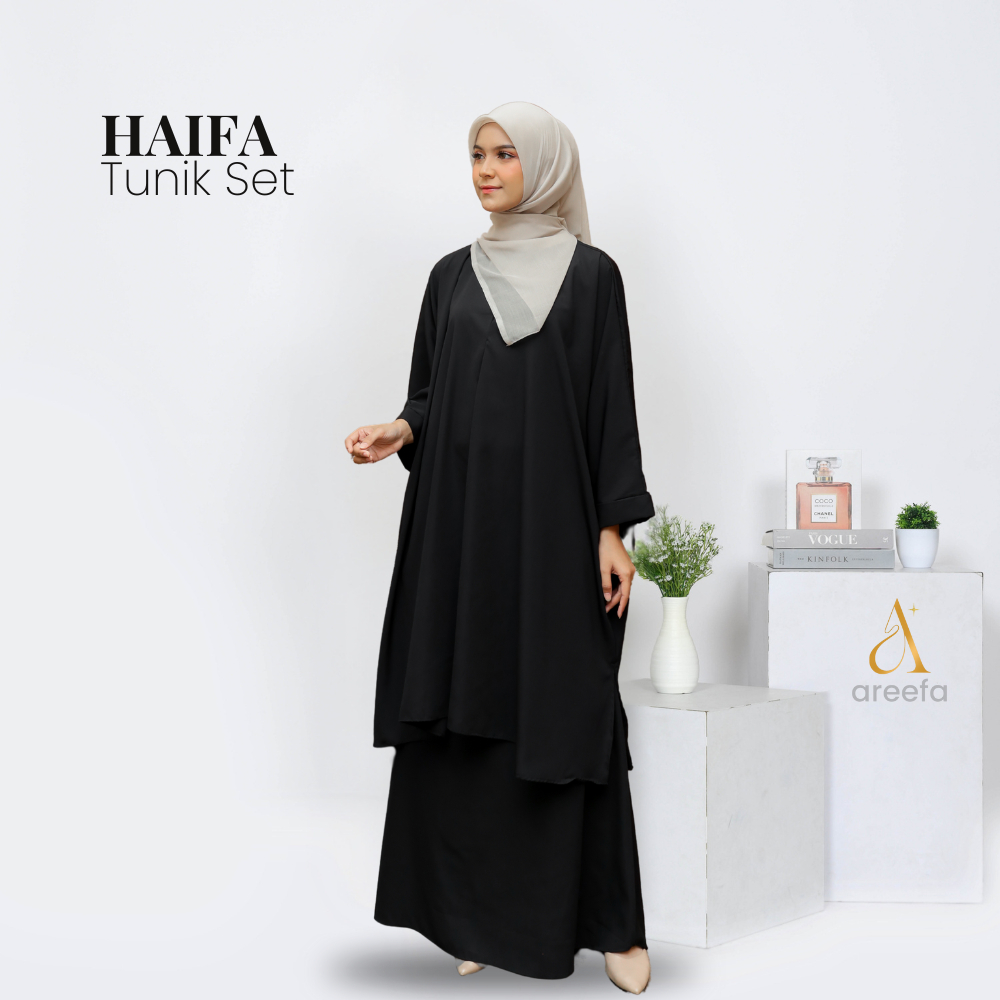 Jual Areefa - Setelan One Set Rok Dan Atasan Tunic Raya Wanita Kekinian ...