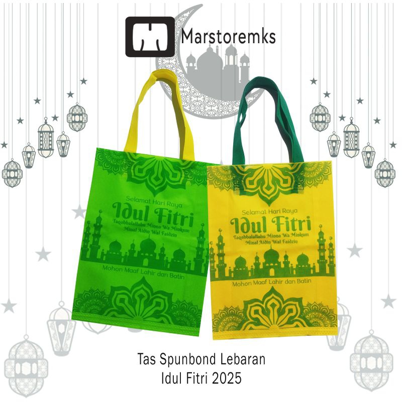 Jual Tas Spunbond Lebaran Idul Fitri / Goodie Bag Lebaran / Tas Bingkisan Lebaran | Shopee Indonesia