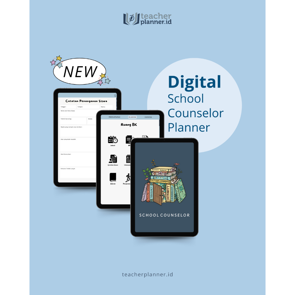 Jual Digital School Counselor Planner | Planner Digital untuk Guru BK ...