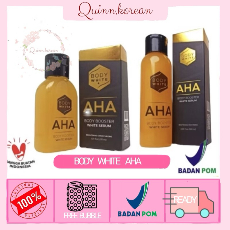Jual BODY WHITE AHA Body Booster White Serum 30ml / 100ml | Shopee Indonesia