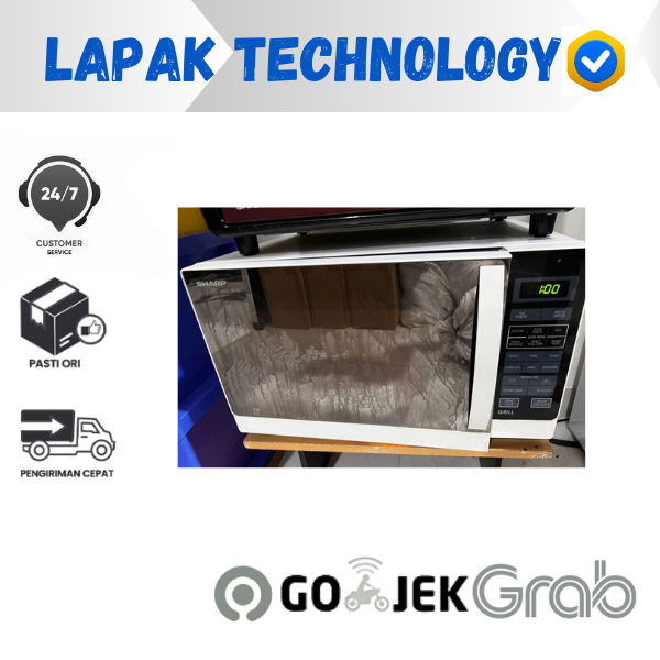 Jual SHARP R-728R Compact Grill Microwave oven | Shopee Indonesia