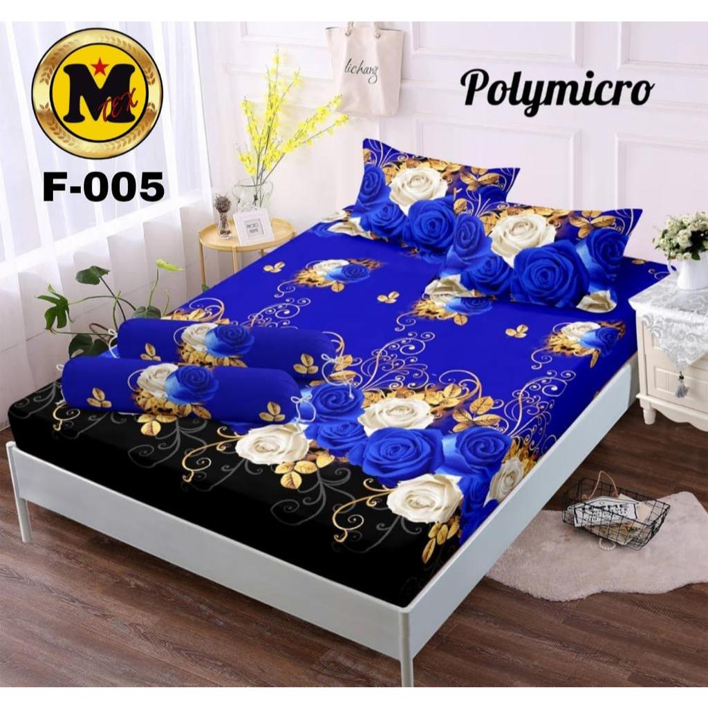 Jual MOTIF TERBARU SPREI BUNGA BIRUEMAS UKURAN KING 180X200 QUEEN ...