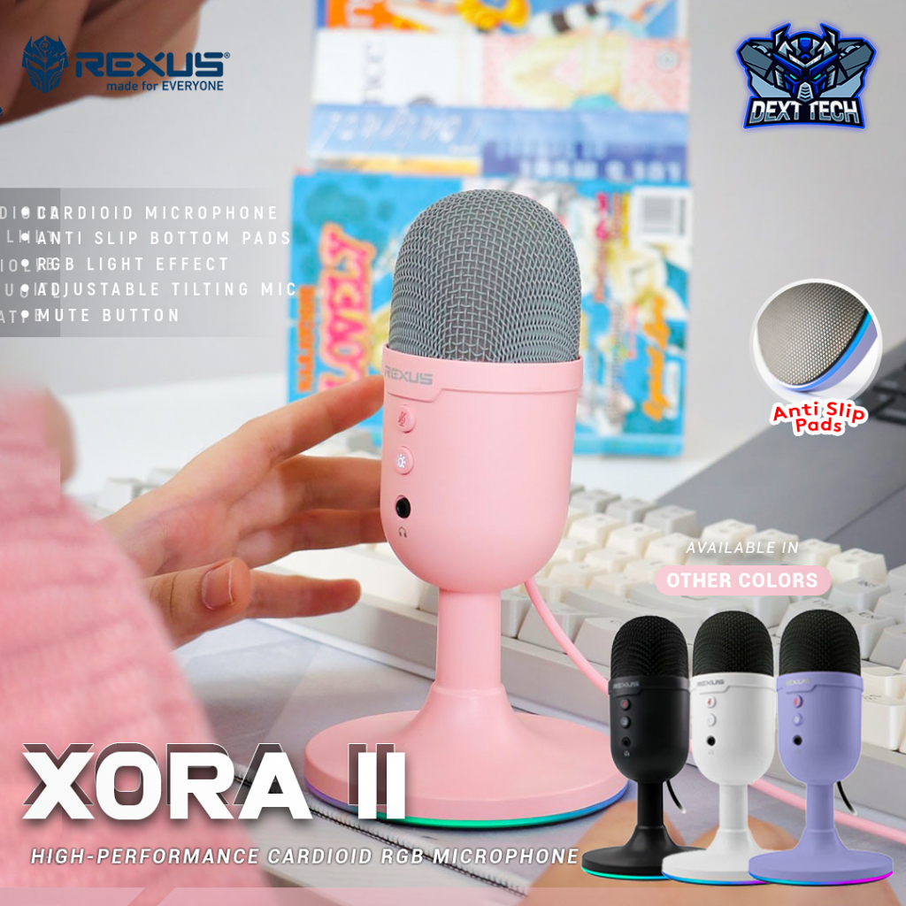 Jual Rexus Rgb Microphone XORA II | Shopee Indonesia