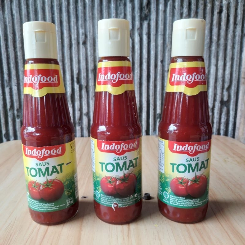 Jual saus sambal tomat botol kaca indofood kemasan 335ml | Shopee Indonesia
