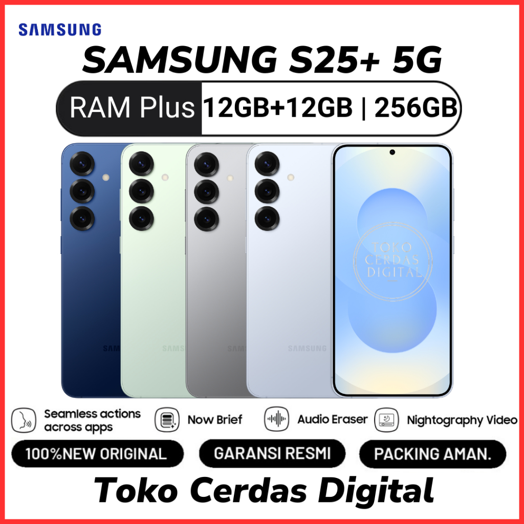 Jual Samsung S25+ 5G 12/256GB Garansi Resmi 12 Bulan | S 25 + | S25 Plus | Shopee Indonesia