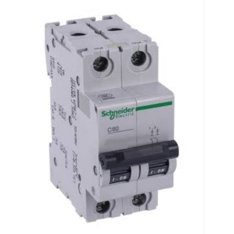 Jual MCB SCHNEIDER C60N 2P 40A, 50A, 63A 6KA SNI ORIGINALMCB SCHNEIDER C60N 2P 40A, 50A, 63A 6KA ...