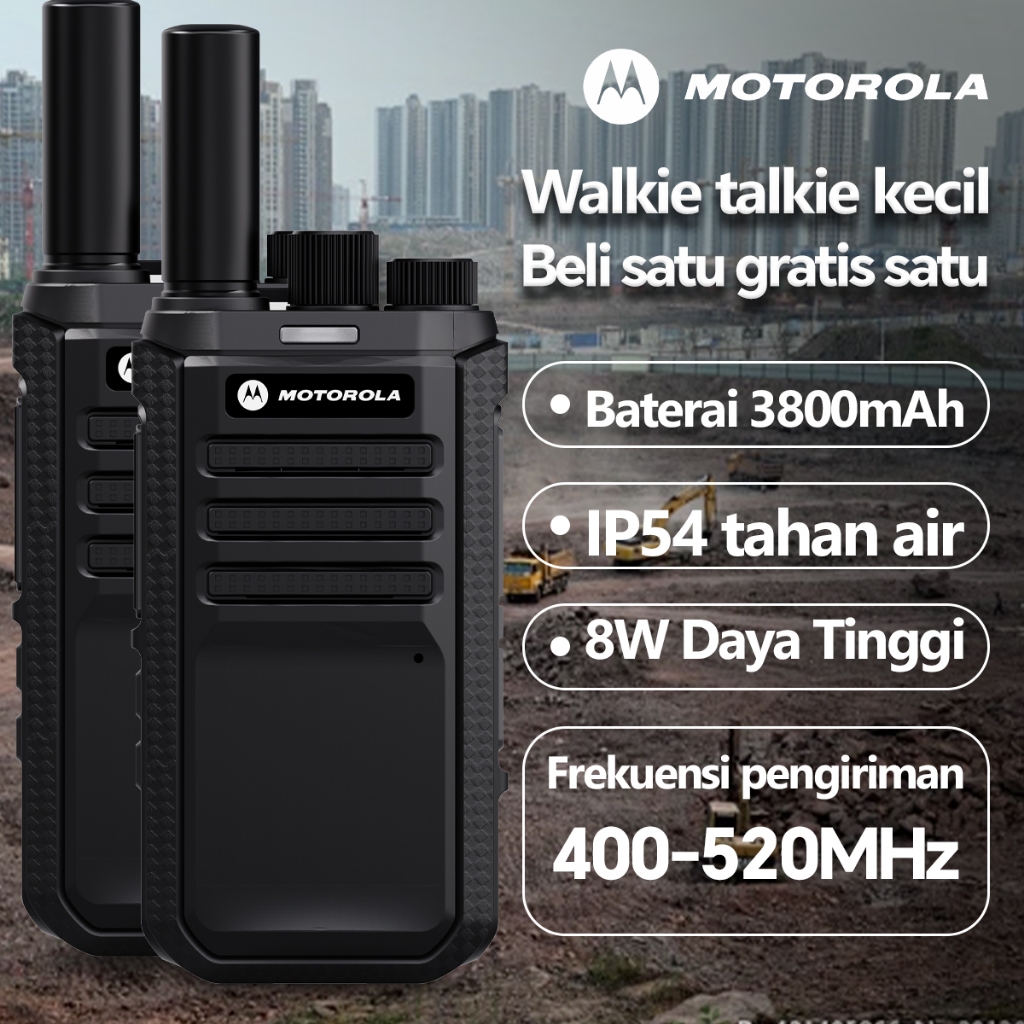 Jual HT Motorola CP1200 Walkie talkie two way radio jarak jauh 10KM Daya Tinggi 8Watt 16 Saluran ...