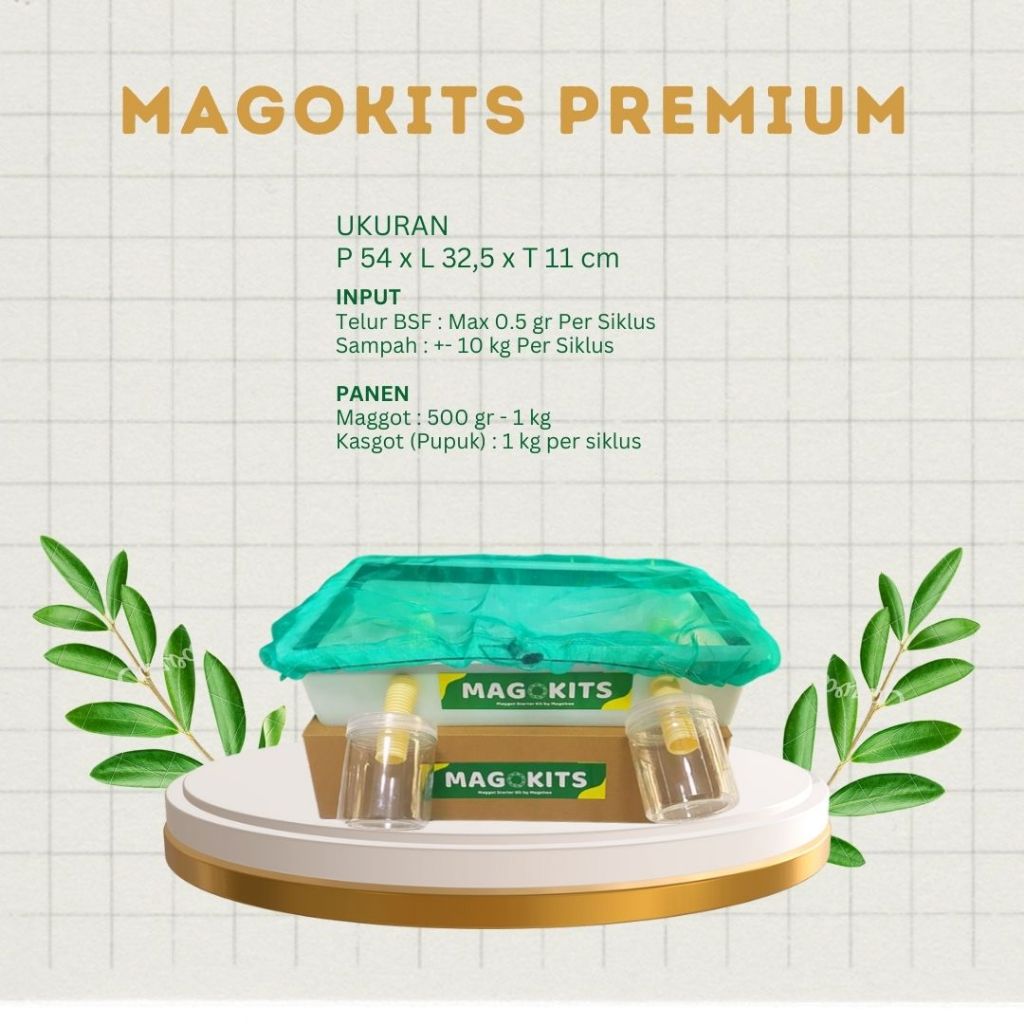 Jual Magobox PREMIUM Magokits PREMIUM Paket Budidaya Maggot BSF dengan ...