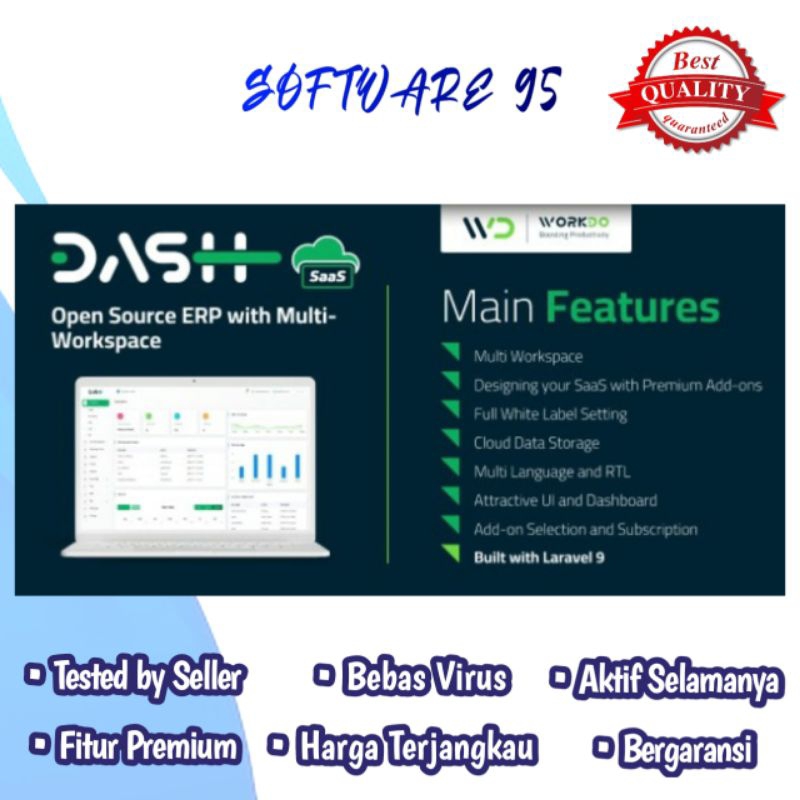Jual WorkDo Dash SaaS v4.5 Nulled – Open Source ERP with Multi-Workspace Script - Nulled ...
