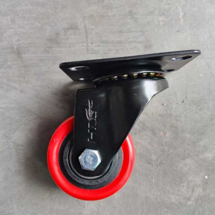 Jual 2 Inch Hidup Roda Caster PVC Double Bearing Troli Hitec | Shopee ...