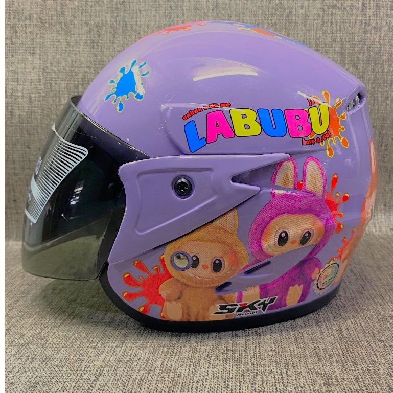 Jual Helm Anak VIRAL LABUBU - SPIDERMAN - BATMAN - SPONGEBOB II GHG ...