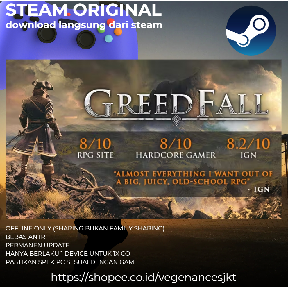 Jual GreedFall PC Game Sharing Original + Latest Update | Shopee Indonesia