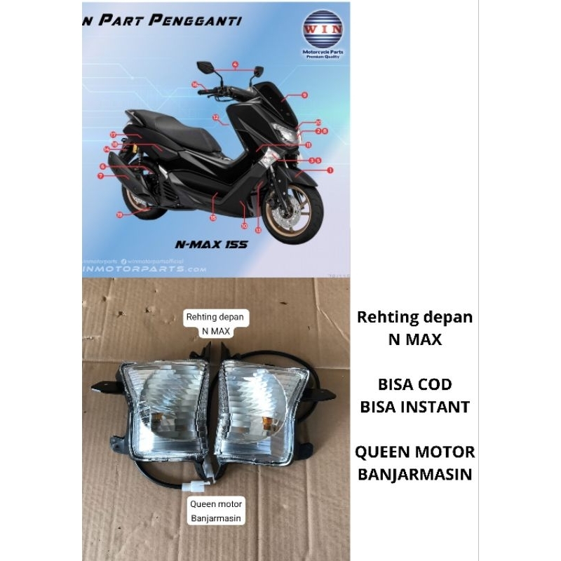 Jual Rehting depan yamaha N-Max 2015 2016 2017 2018 2019 Sen Sein depan ...