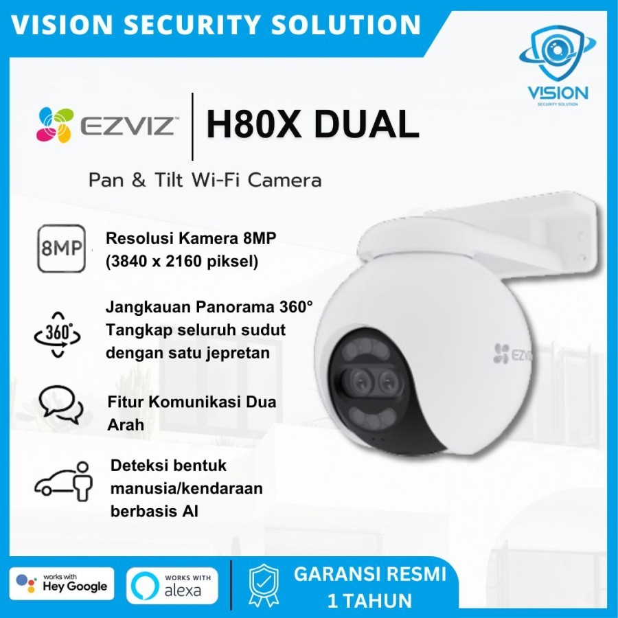 Jual Ezviz H80X Dual 4K Outdoor CCTV Pan & Tilt Wi-Fi Camera ColorFULL ...