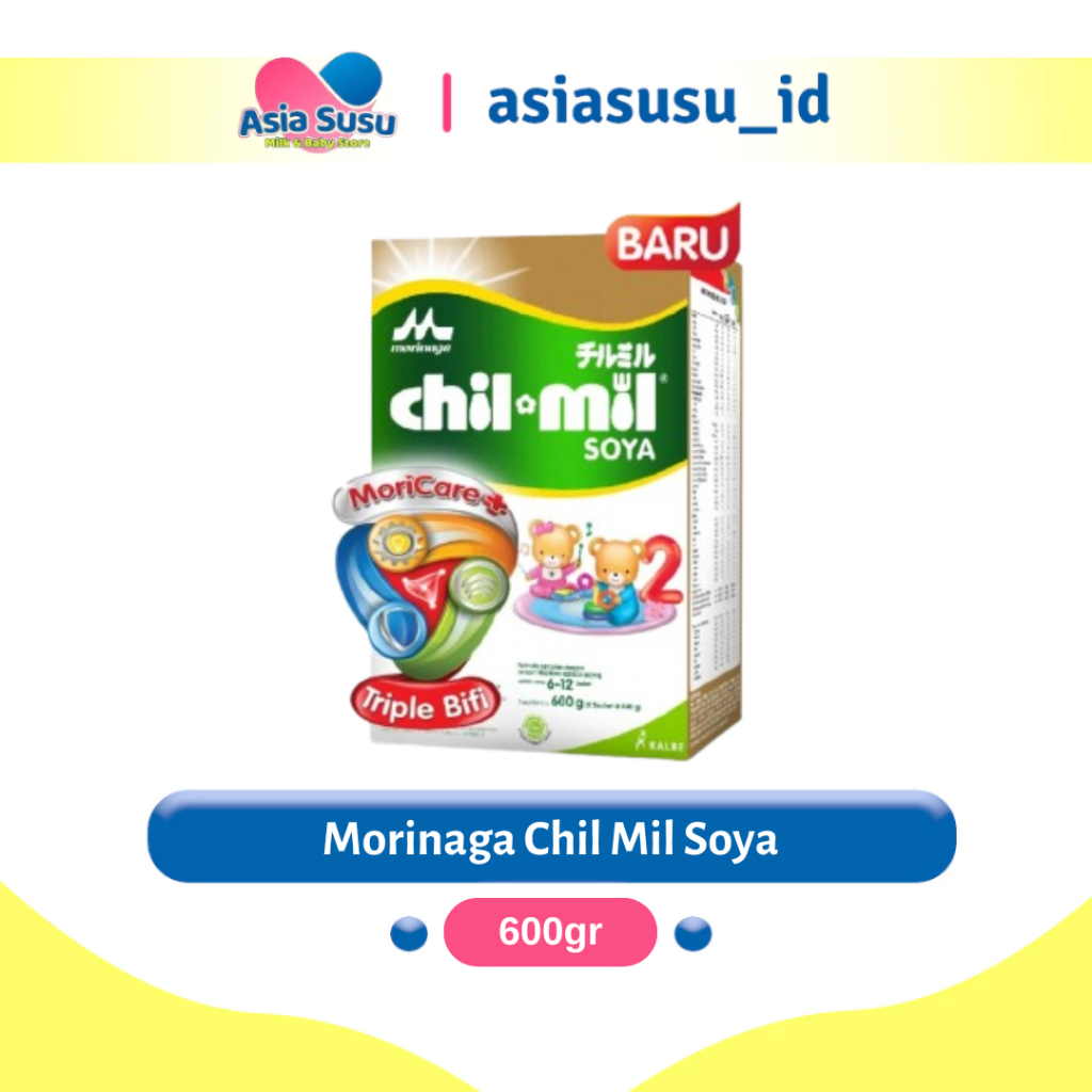 Jual Morinaga Chilmil Soya Formula Bayi Usia 6-12 Bulan 600g | Shopee Indonesia