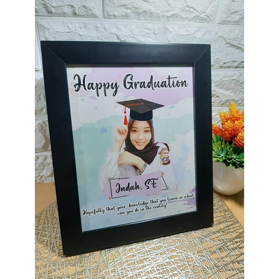 Jual Bingkai/ frame Wisuda 10 Inci (8 x 10") / Souvenir Wisuda /Kado ...